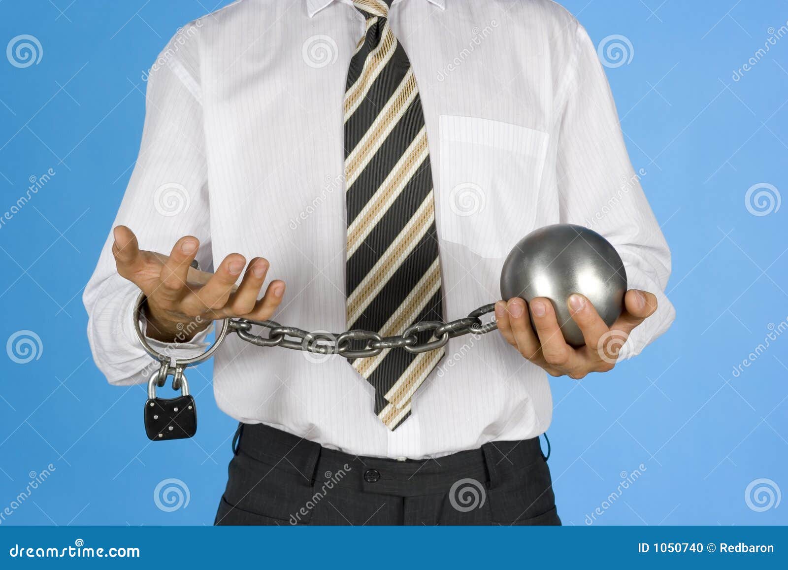 Chained businessman stock photo. Image of individuality - 1050740