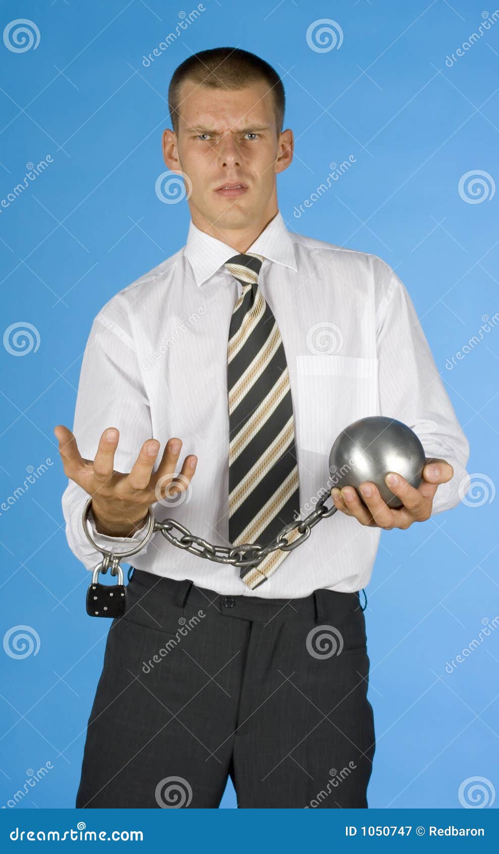Chained Businessman Picture. Image: 1050747