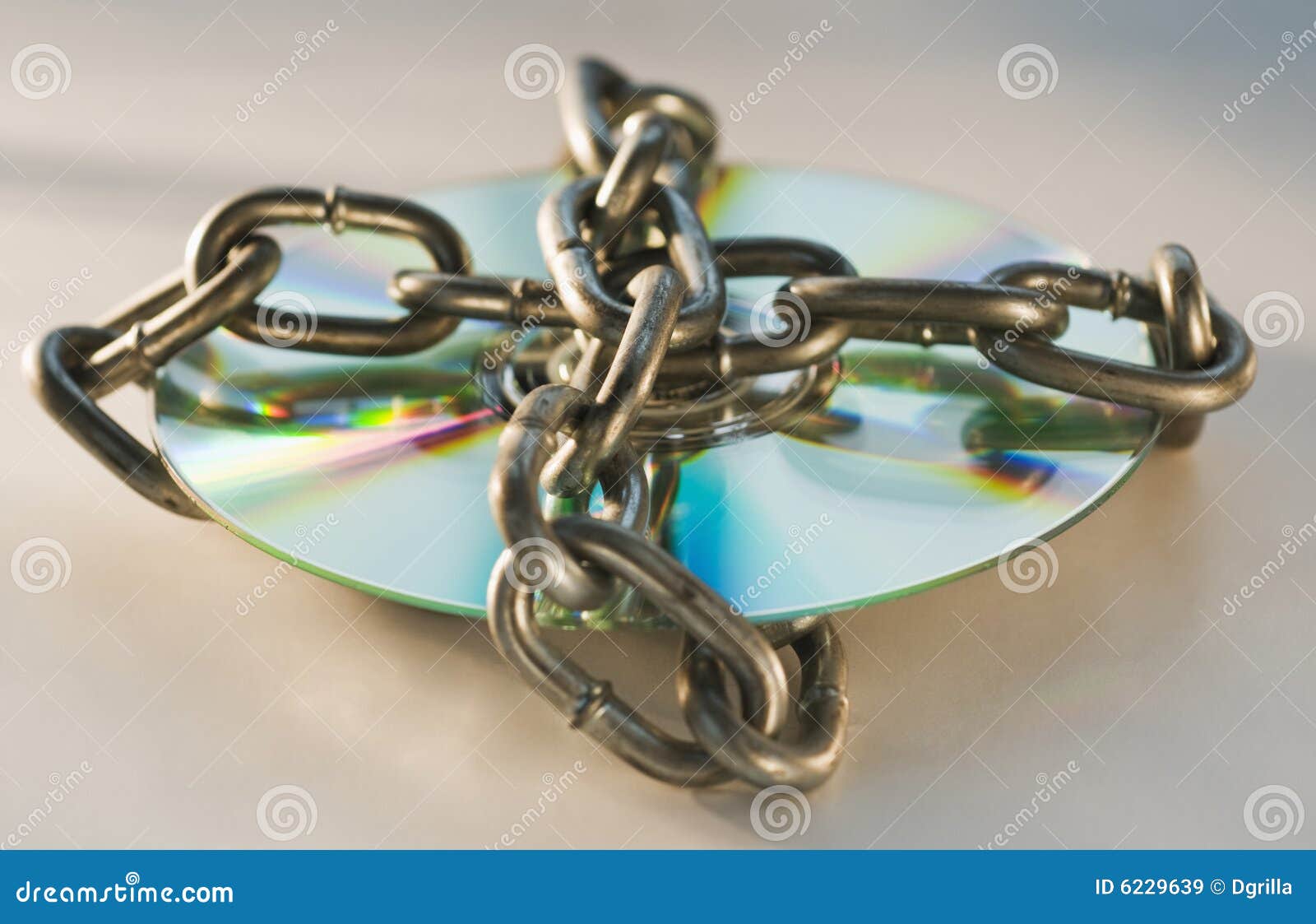 Chained Disc stock image. Image of media, data, download - 6229639