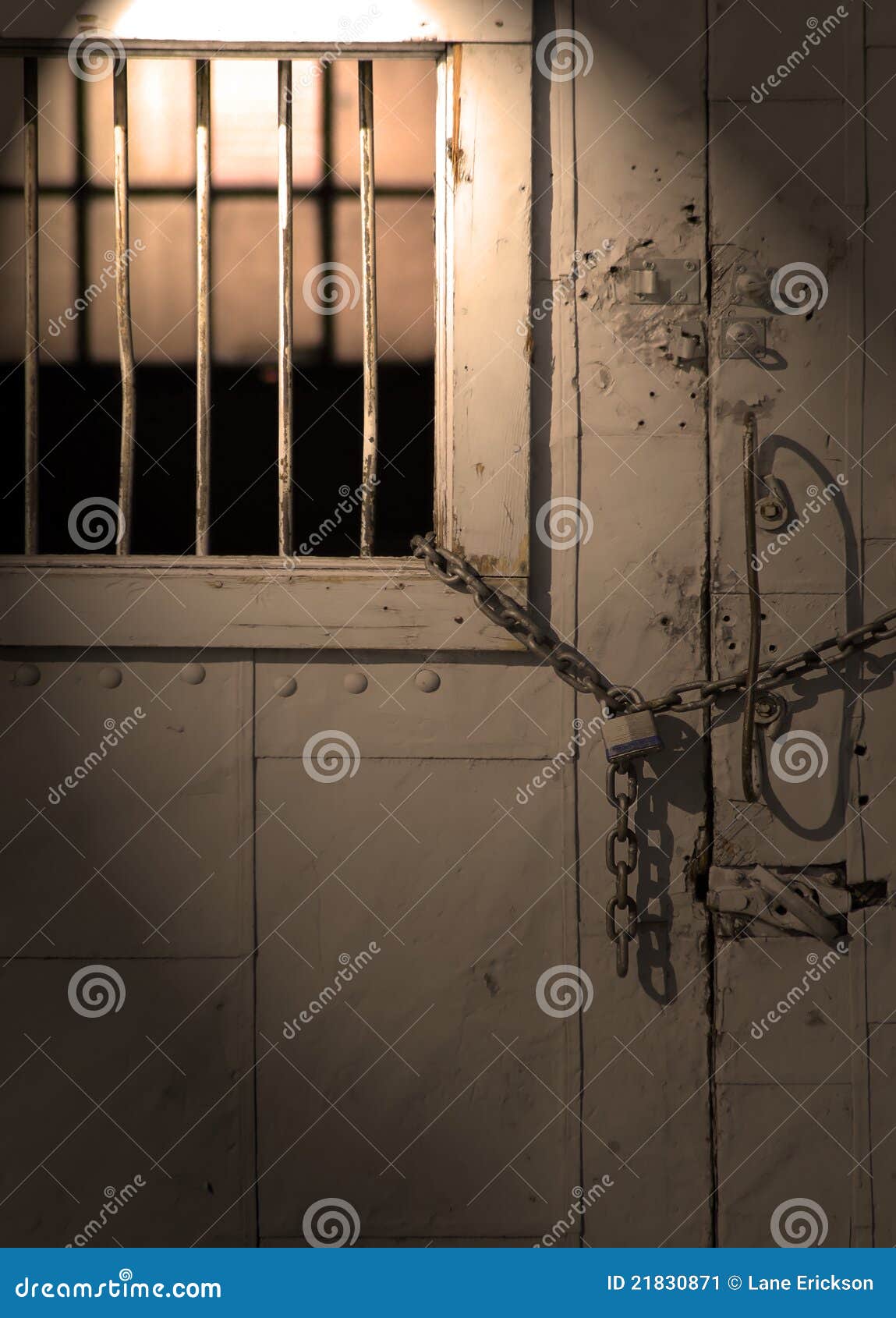 Chained Door at Night stock image. Image of window, secure - 21830871