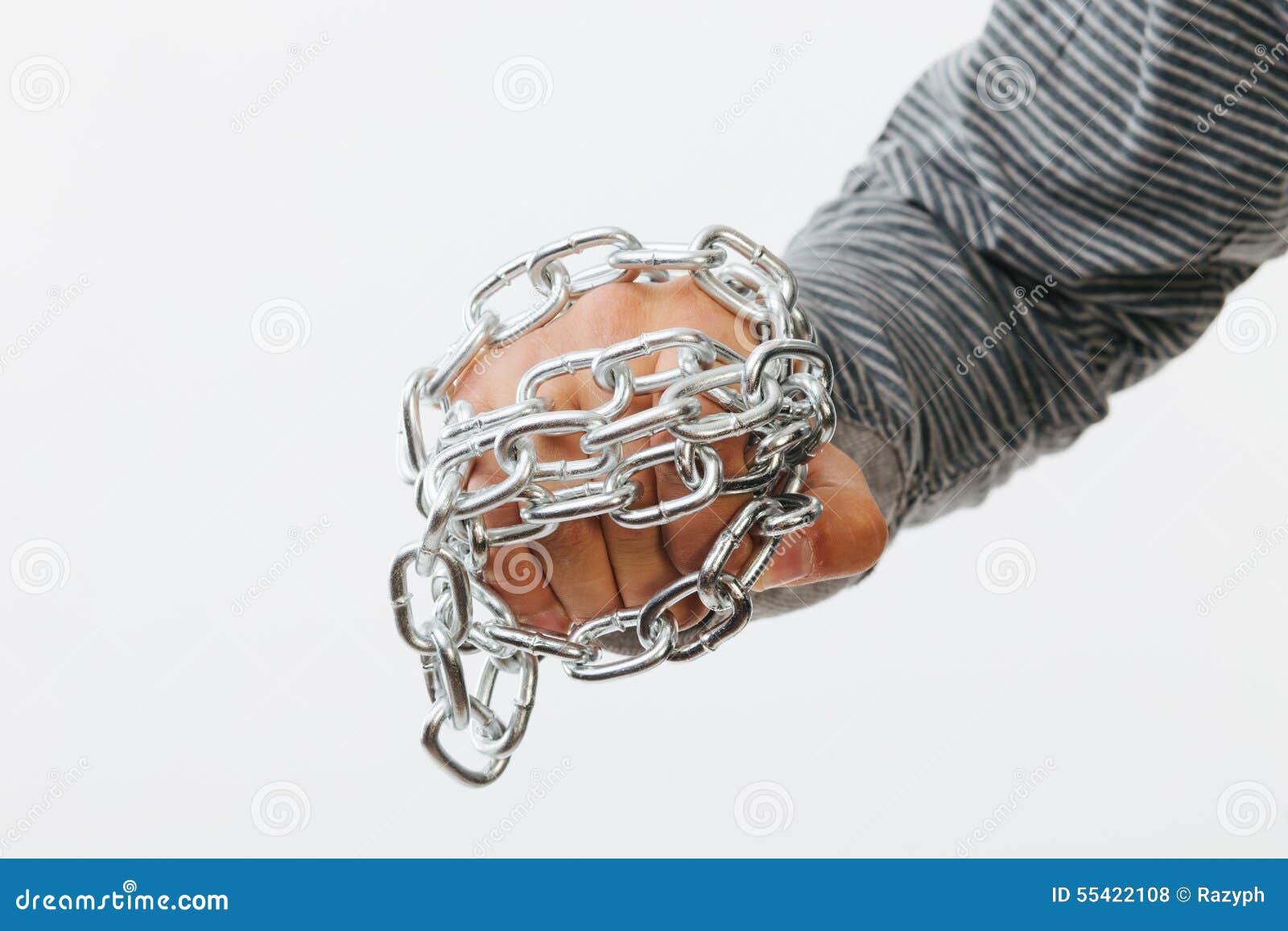 Chained fist stock photo. Image of isolated, fight, violence - 55422108