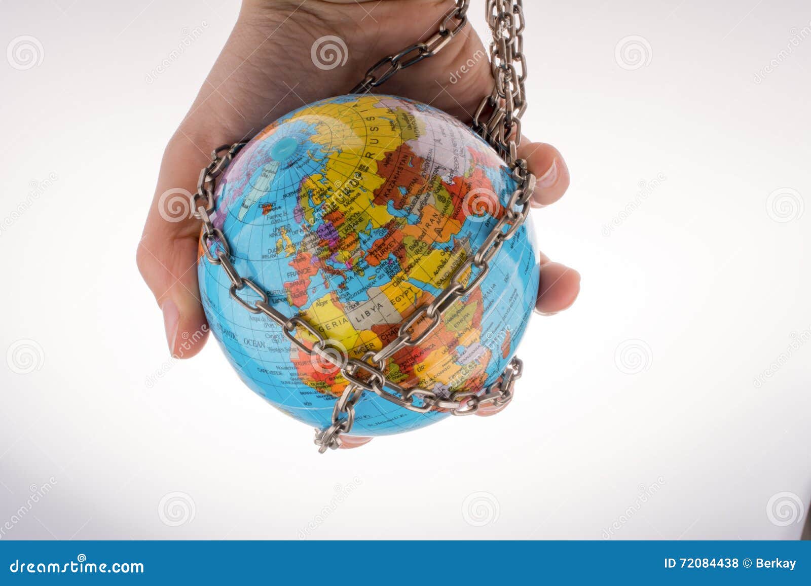 Chained globe stock photo. Image of paralel, pole, learning - 72084438