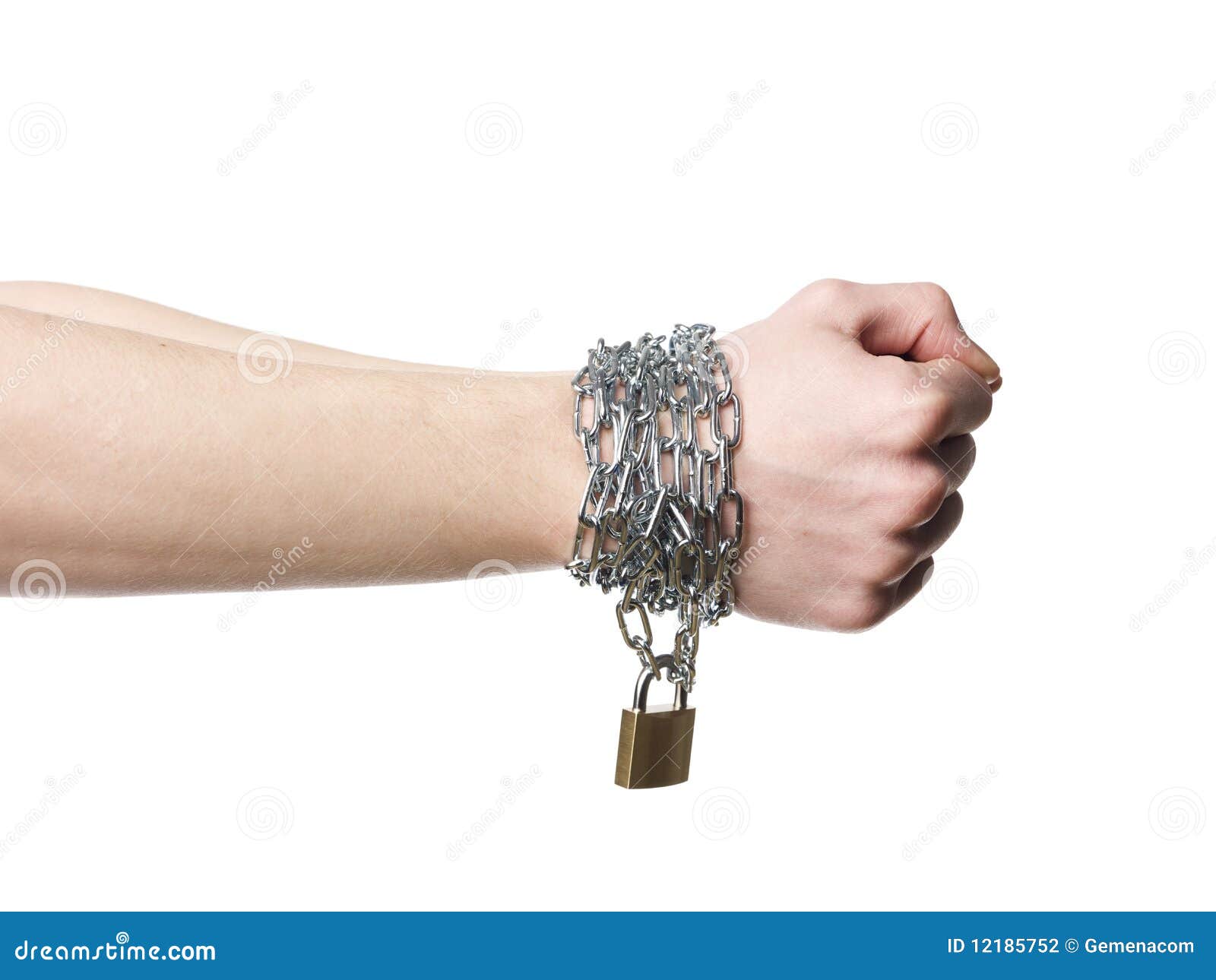 Chained hands stock photo. Image of criminal, hard, lifestyles - 12185752