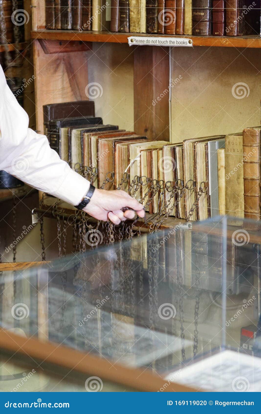 Wimborne Minster England. the Chained Library. Editorial Image - Image ...