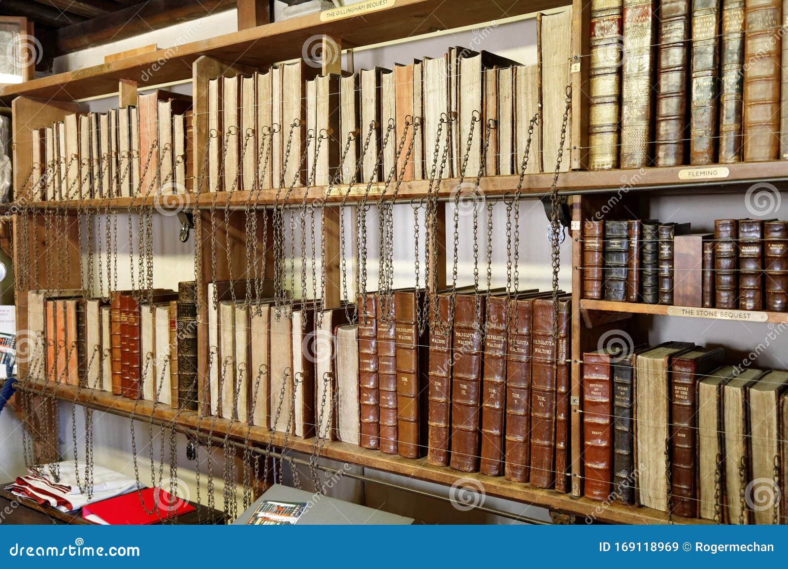 Wimborne Minster England. the Chained Library. Editorial Stock Image ...