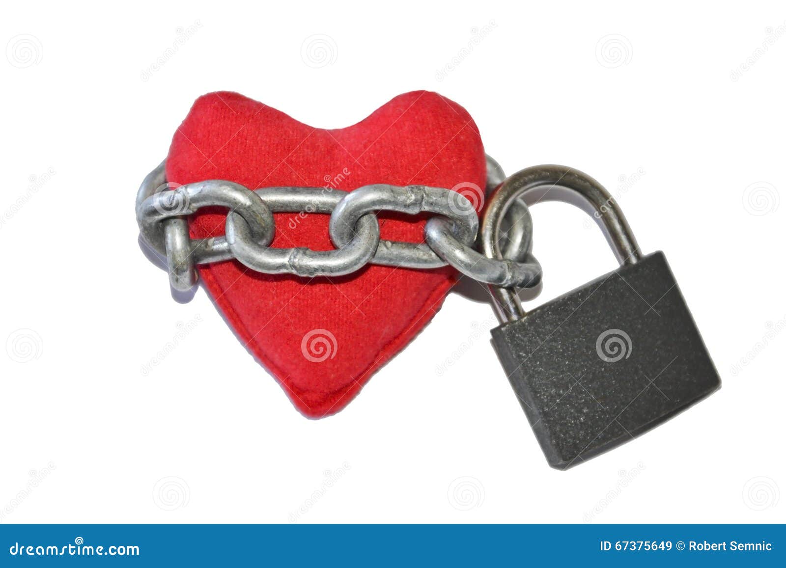 Chained and locked heart stock image. Image of love, busted - 67375649