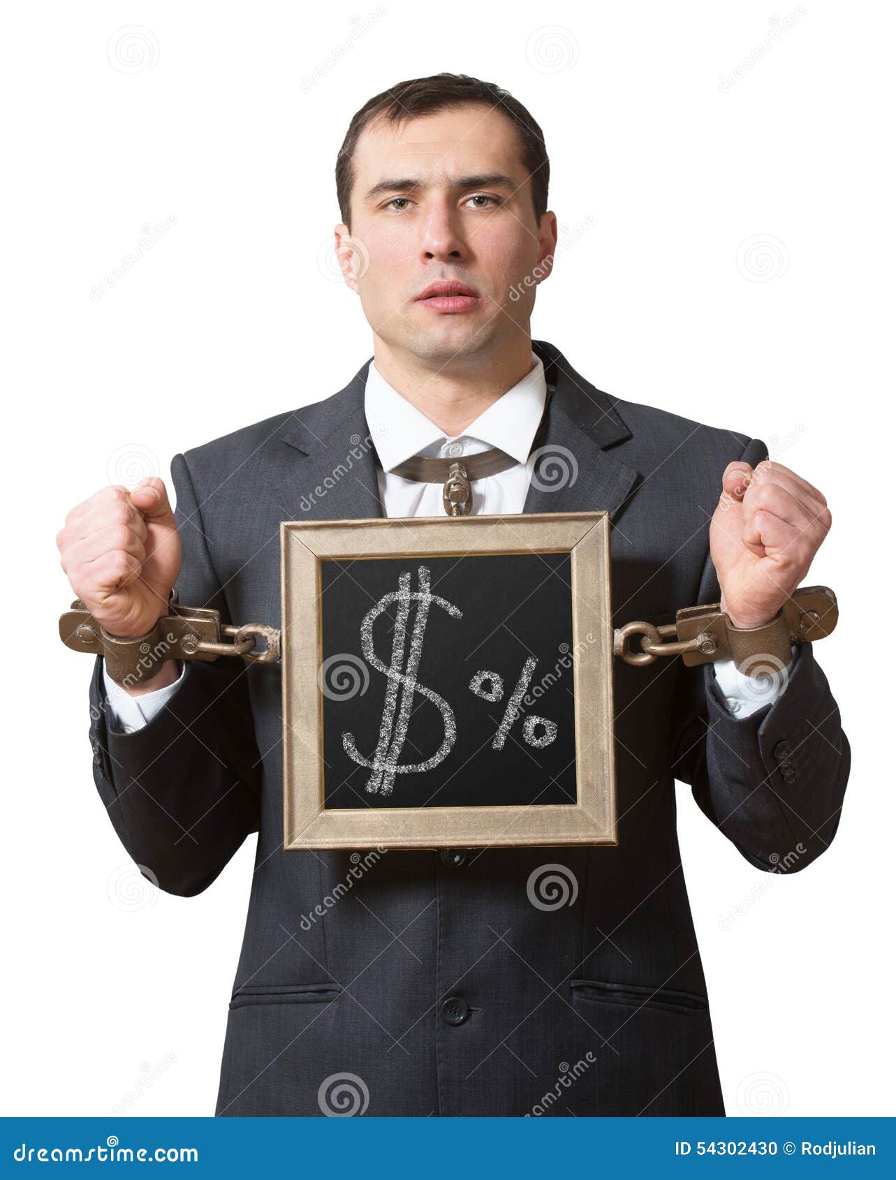 Chained man stock photo. Image of difficulty, board, linked - 54302430