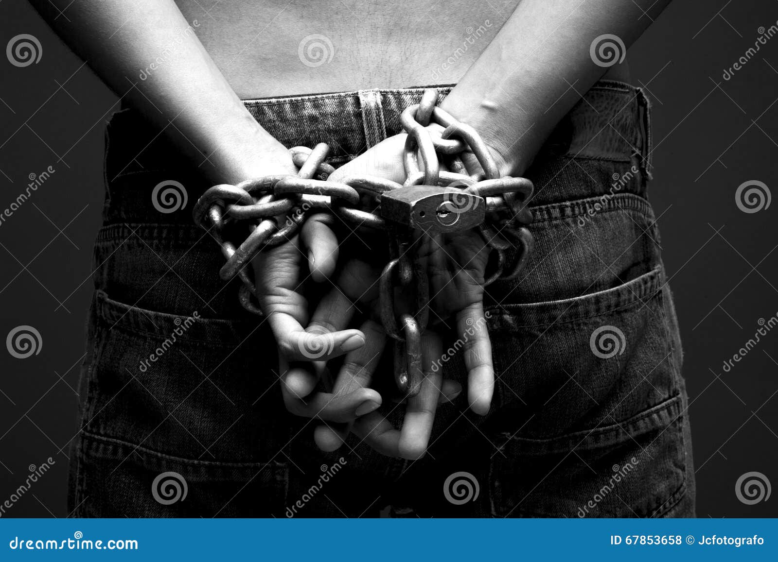 Chained man stock photo. Image of concepts, issues, hope - 67853658