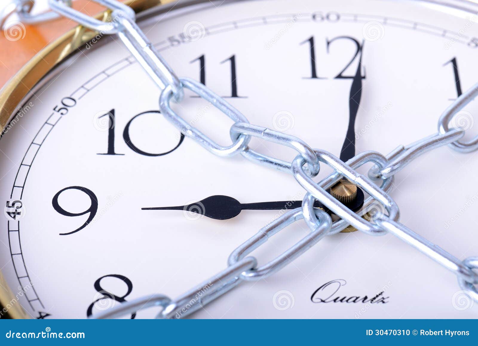 Chained time stock photo. Image of metal, office, object - 30470310