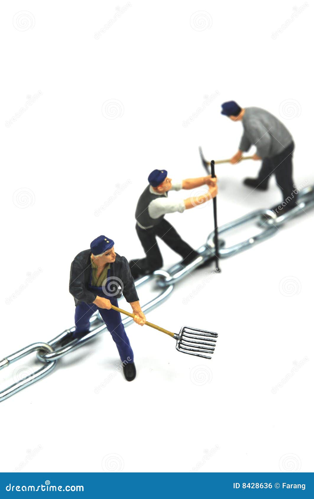 Chained workers stock photo. Image of wages, slaves, metallic - 8428636