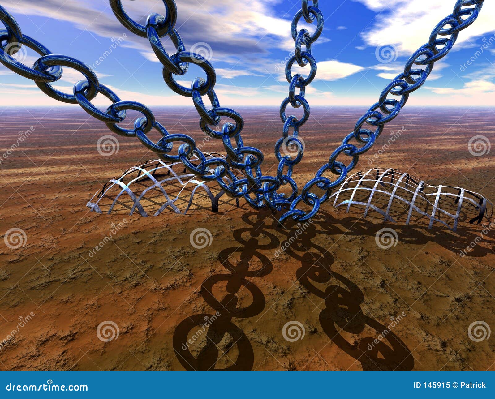 Chained world. stock illustration. Illustration of point - 145915