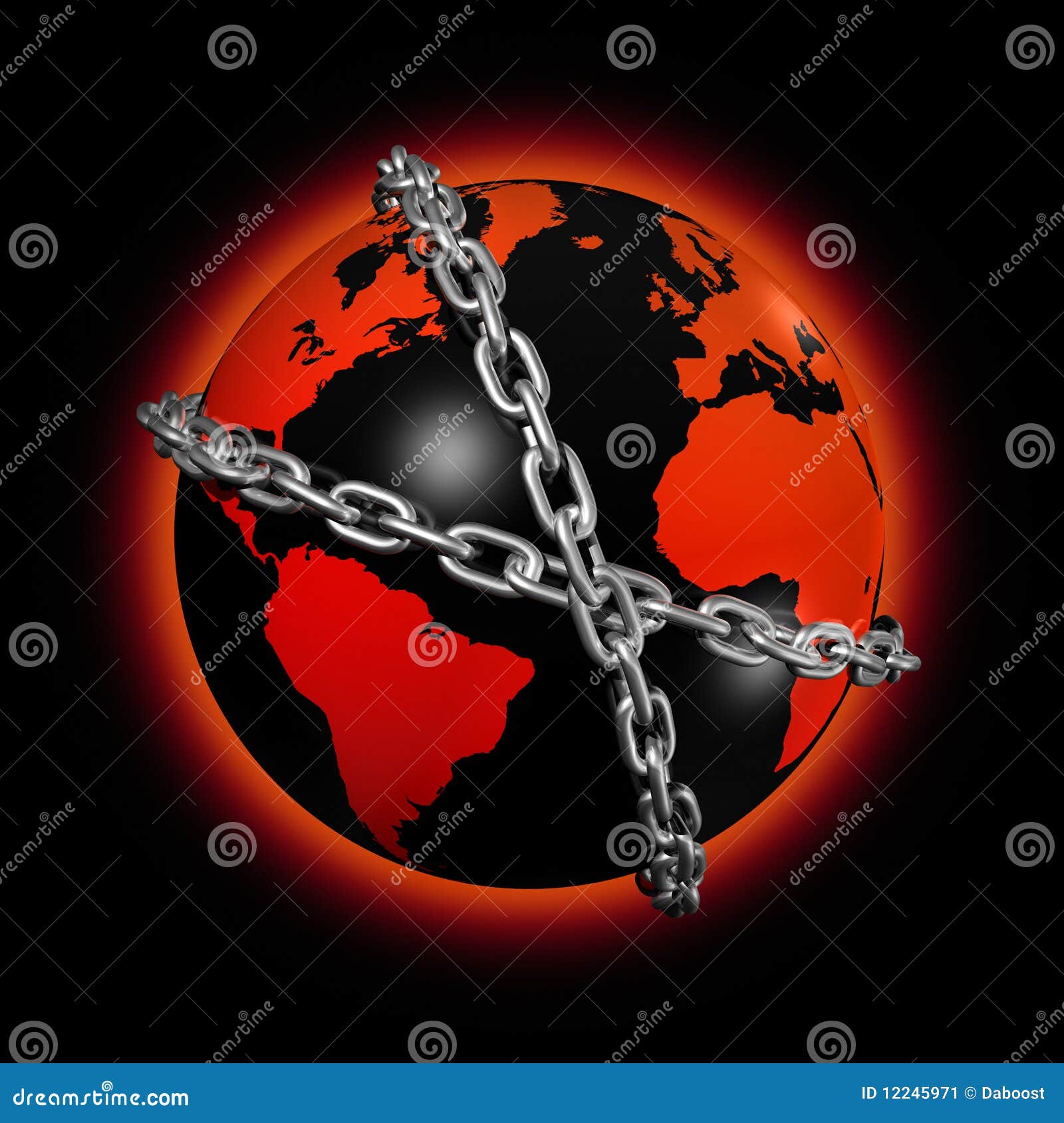 The Planet Is Chained. The Concept Of Exploitation Of The Earth's ...