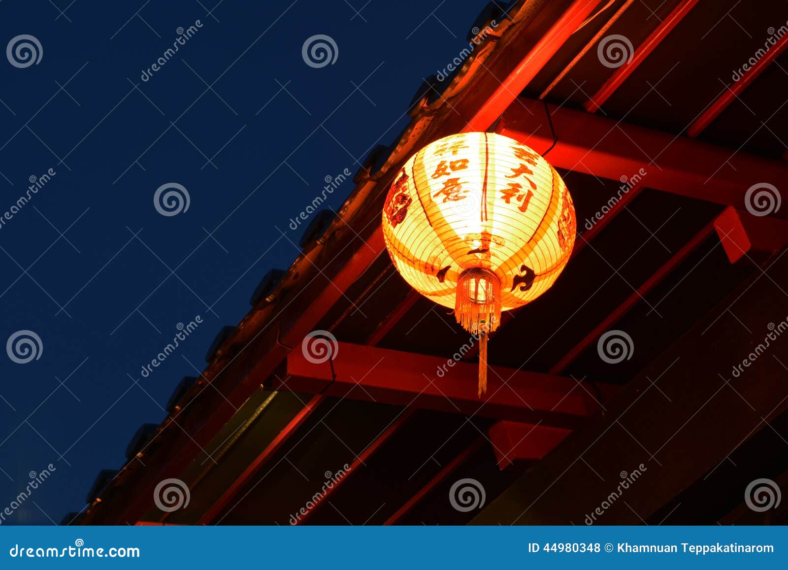 China lantern stock photo. Image of chinese, light, dark - 44980348