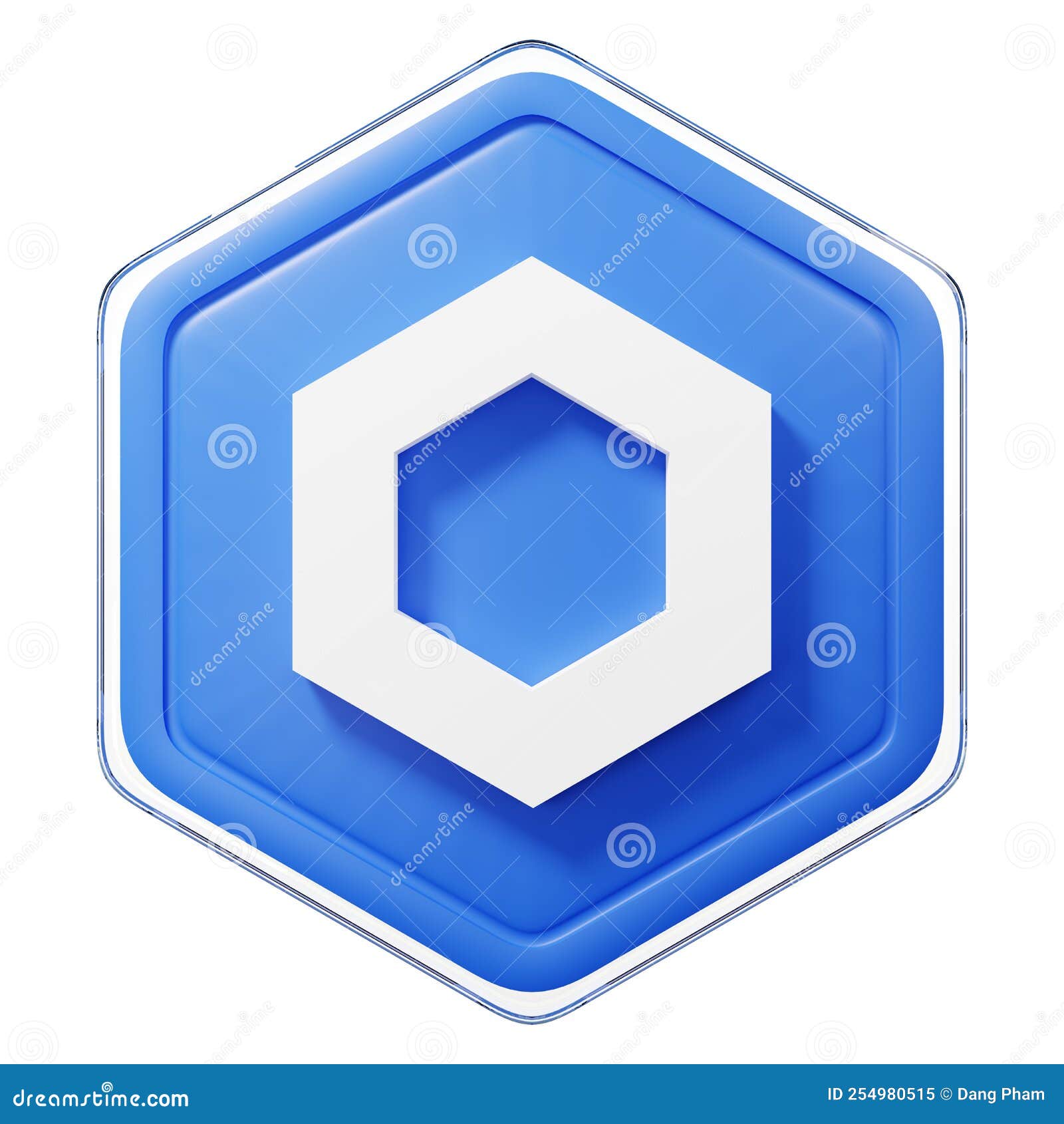 Chainlink (LINK) Badge stock illustration. Illustration of white ...