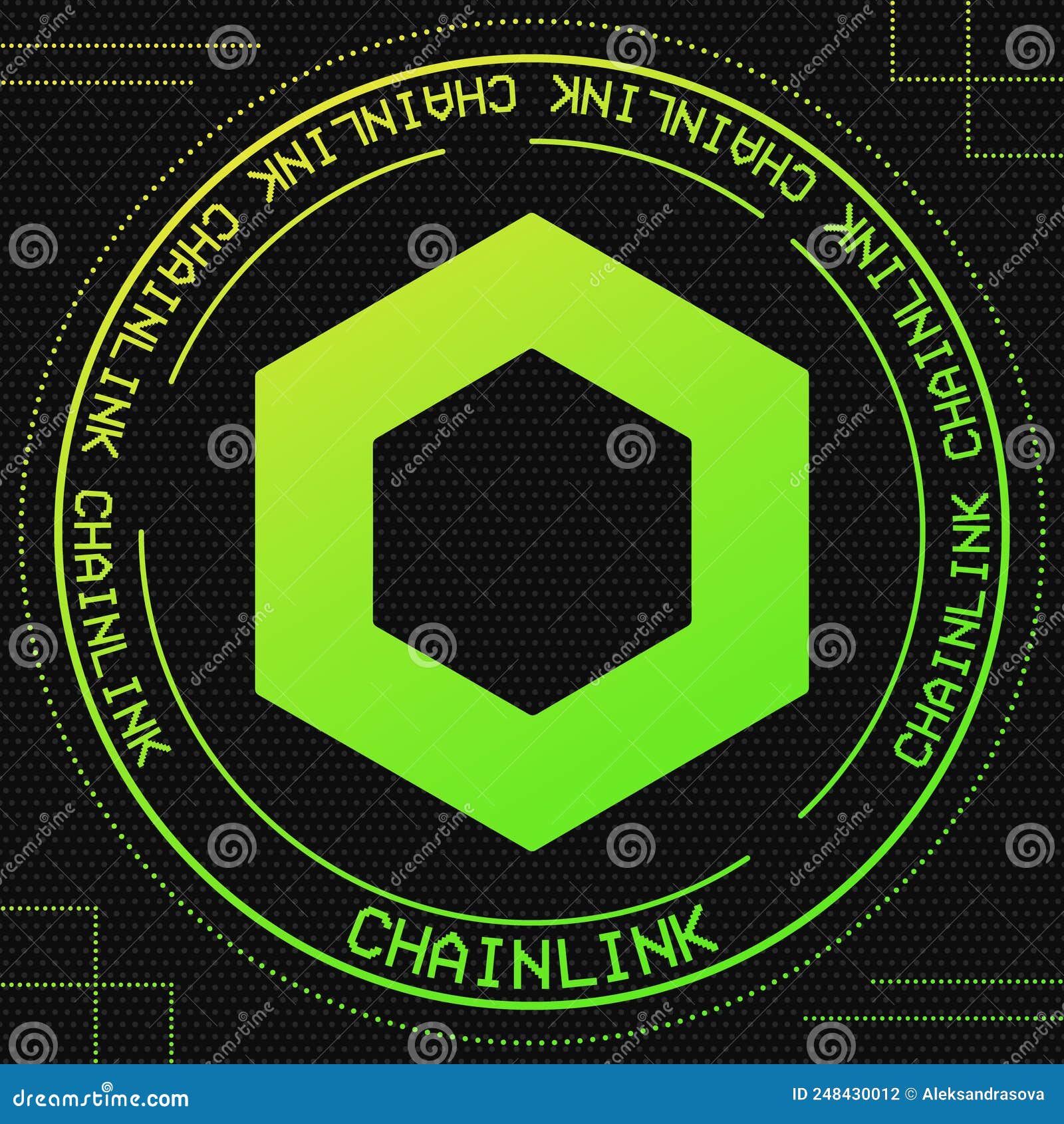 Chainlink LINK Token Vector Symbol with Cryptocurrency Themed ... Chainlink LINK Token Vector Symbol with Cryptocurrency Themed ...