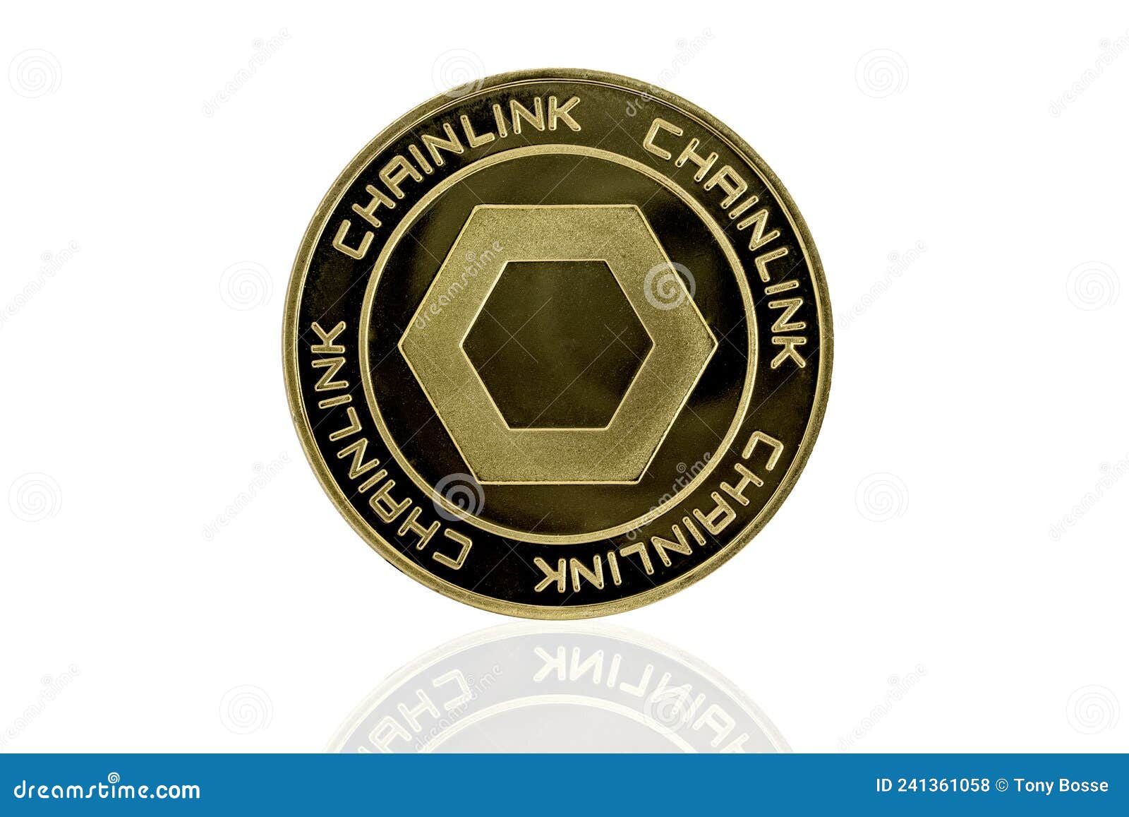 Chainlink Token stock photo. Image of economic, bank - 241361058