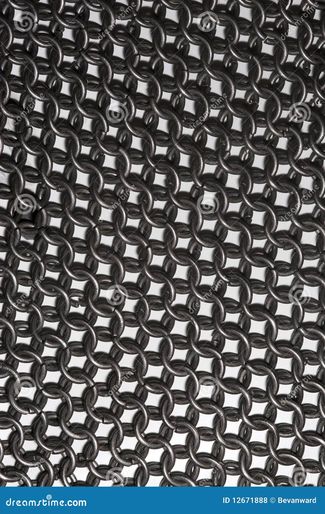 Chainmail closeup stock photo. Image of armour, hauberk - 12671888