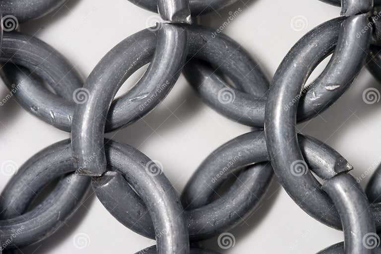 Chainmail extreme closeup stock image. Image of link - 12671885