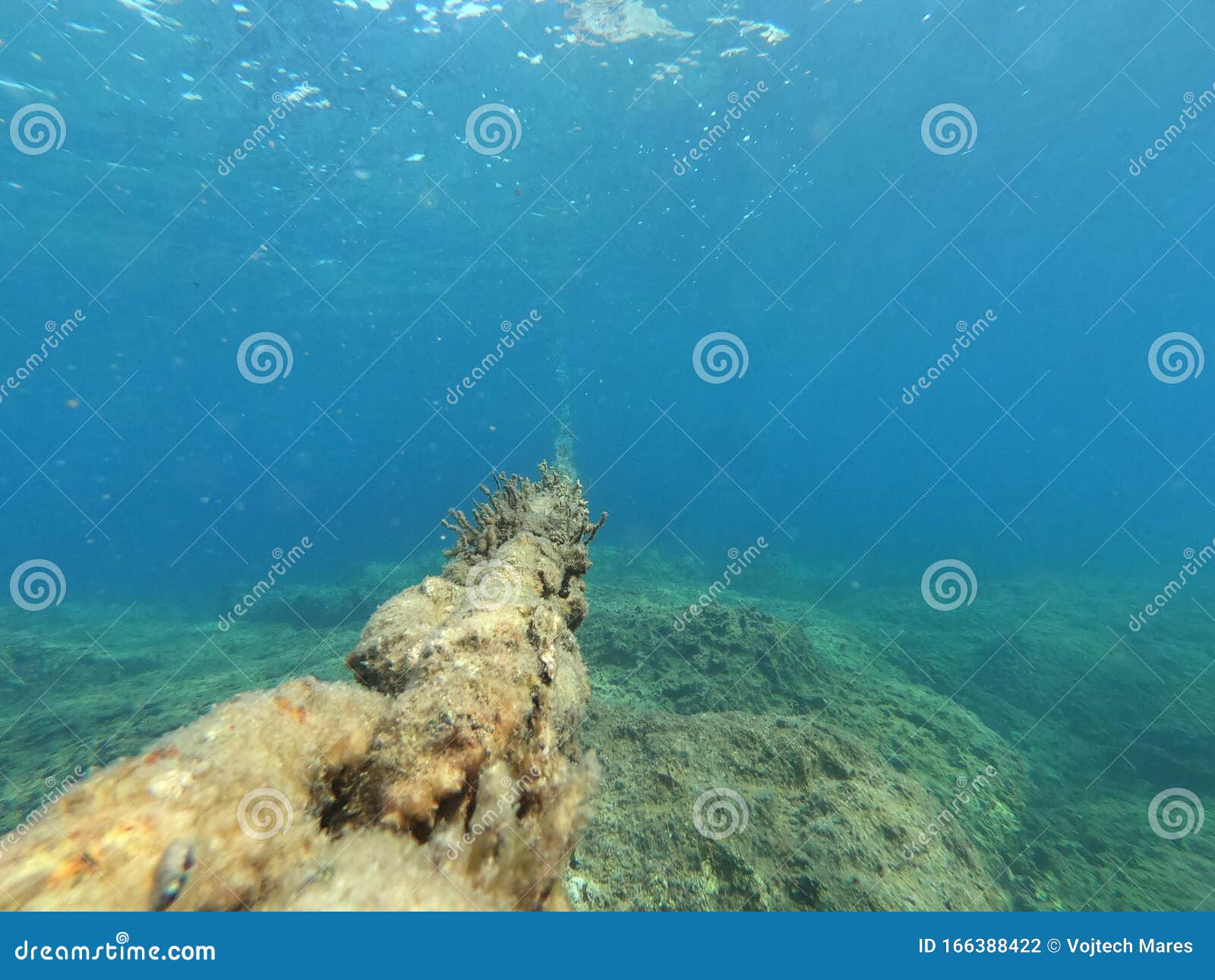 Chains from Anchor Lying Long Time in the Sea Stock Photo - Image of ...