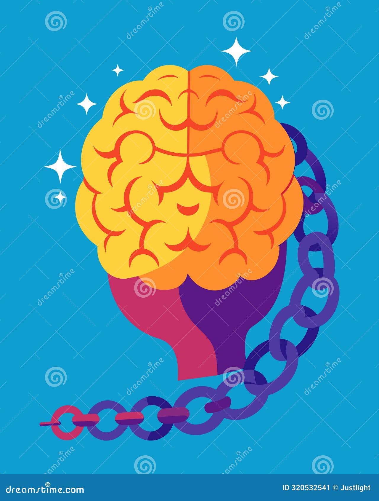 The Chains on the Brain Glisten in the Light a Constant Reminder of the ...