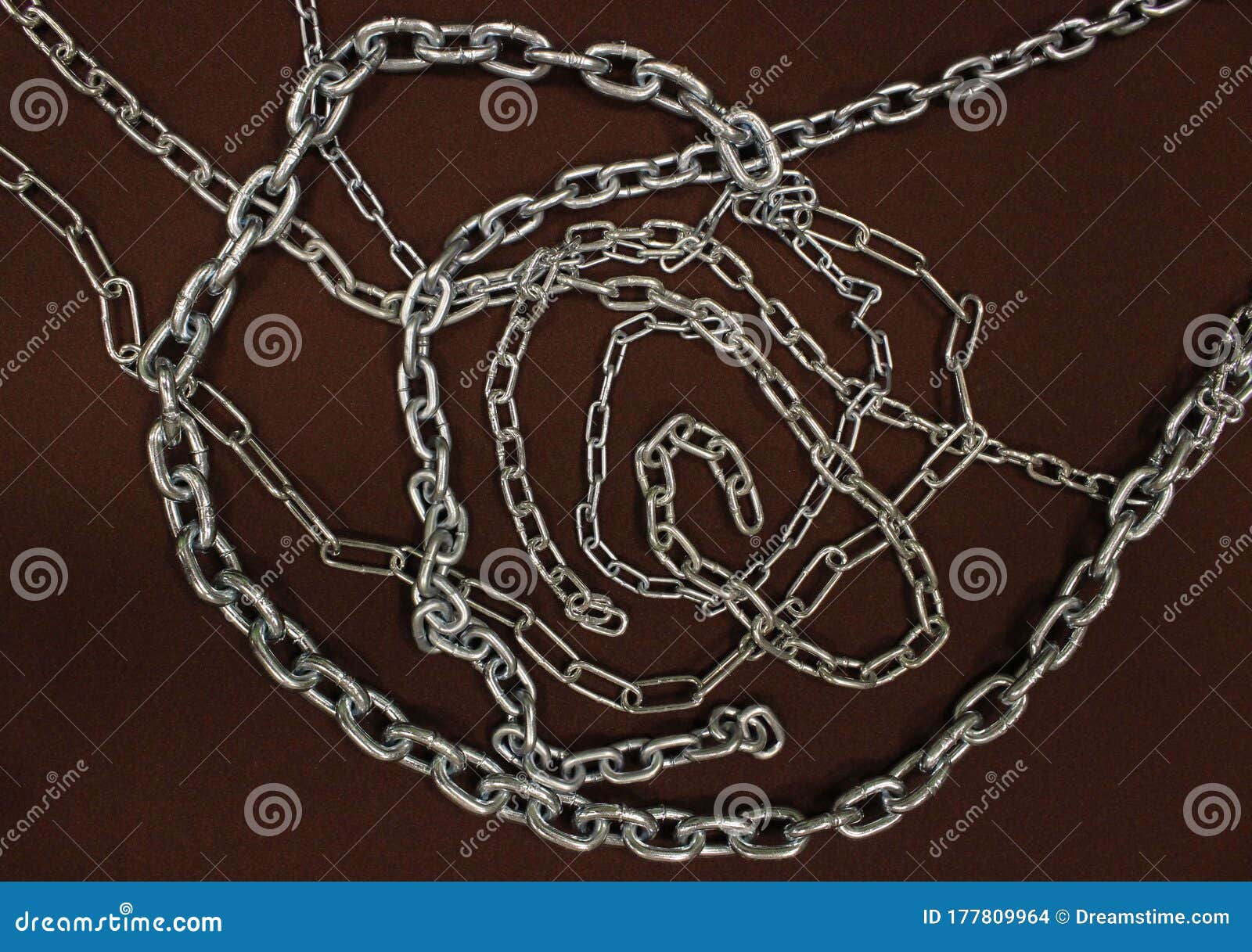 Chains of Different Link Thickness, Building Materials, Stock Photo ...
