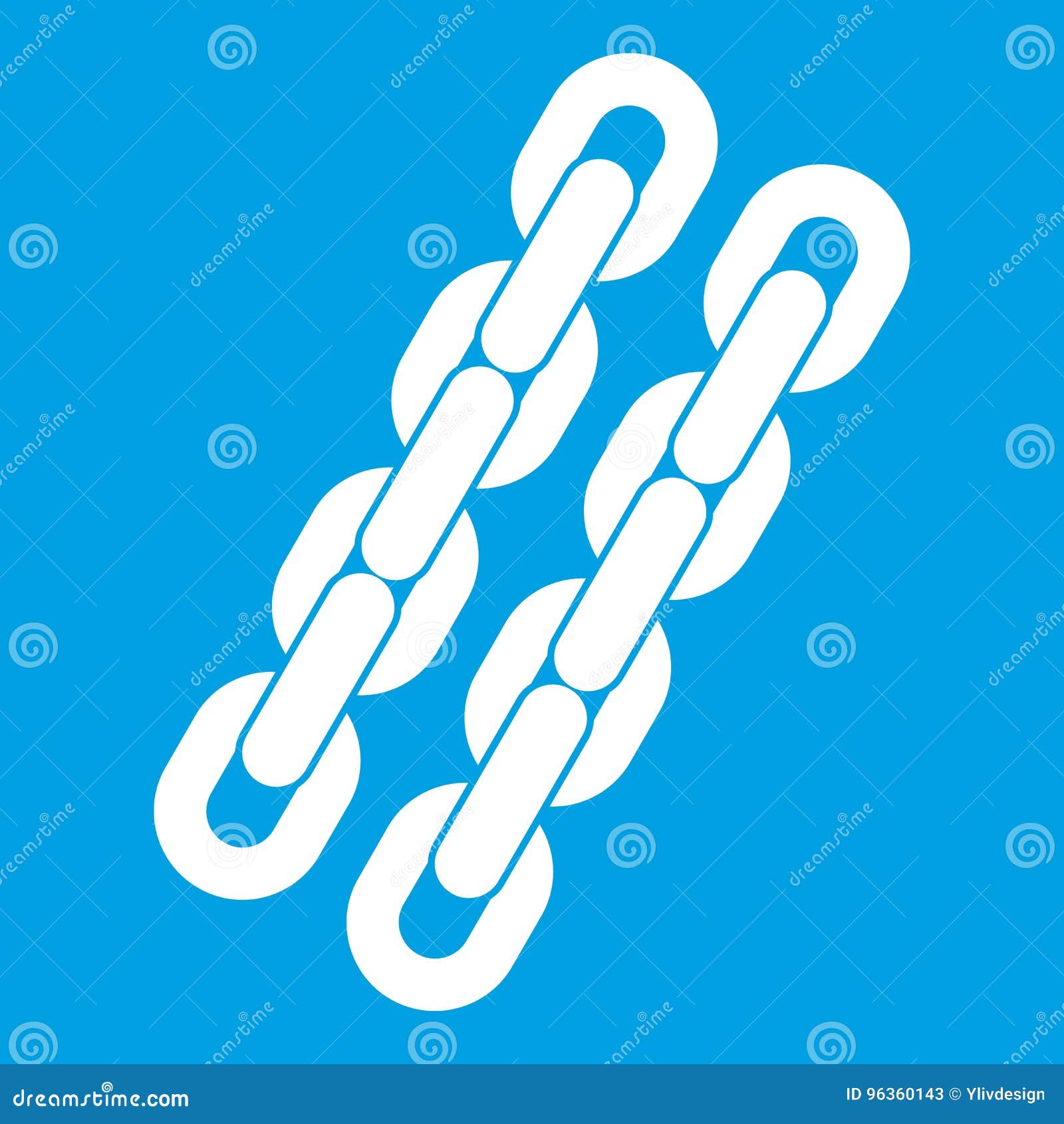 Chains icon white stock vector. Illustration of link - 96360143