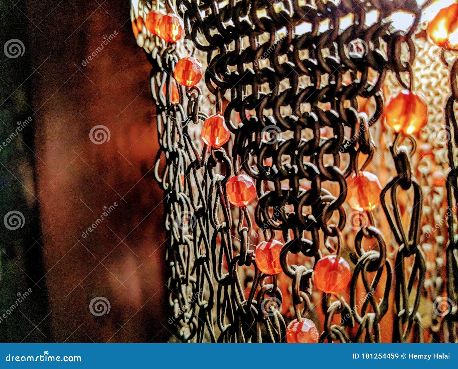 Chains of light stock image. Image of light, pattern - 181254459
