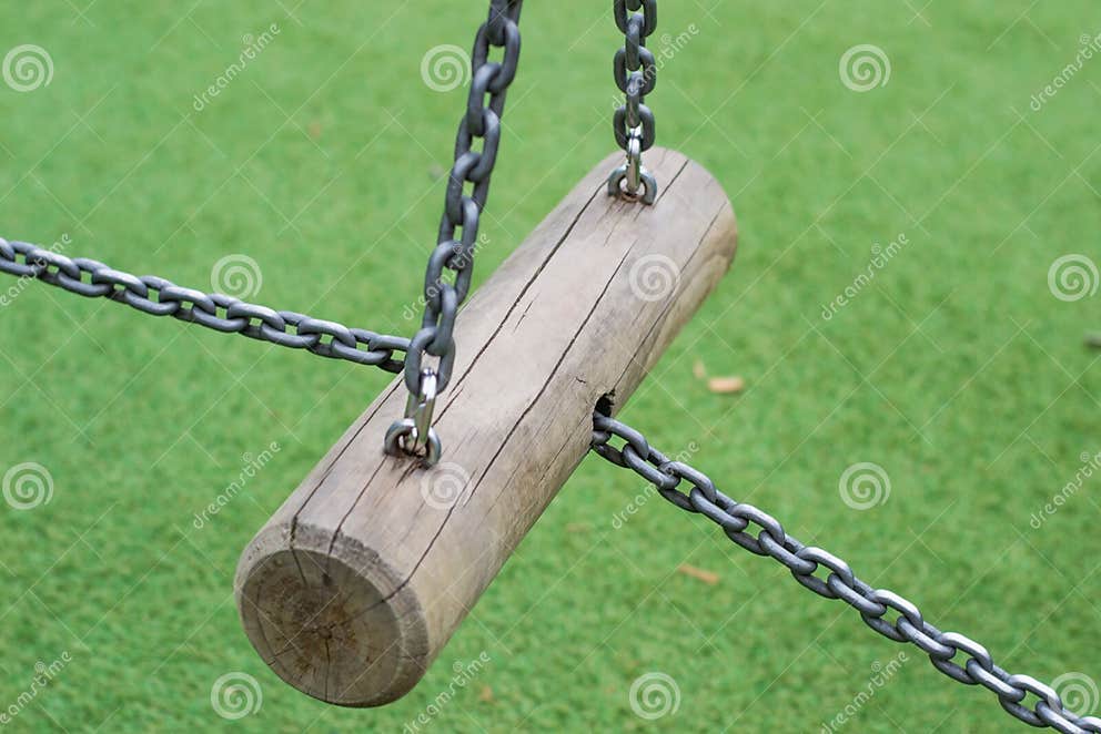 Chains lock on the log stock photo. Image of shiny, security - 90895254