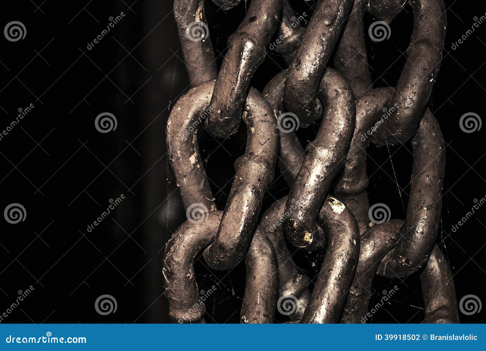 Chains stock photo. Image of rusted, metal, bronze, chain - 39918502