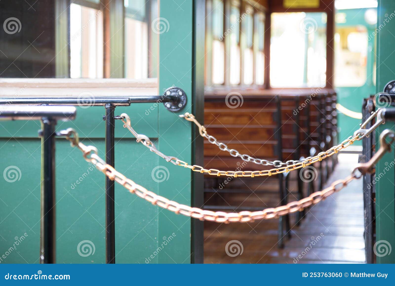 Chains on railway carriage stock photo. Image of vintage - 253763060