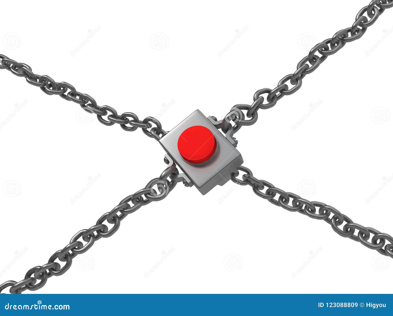 Red Button Chains stock illustration. Illustration of horizontal ...