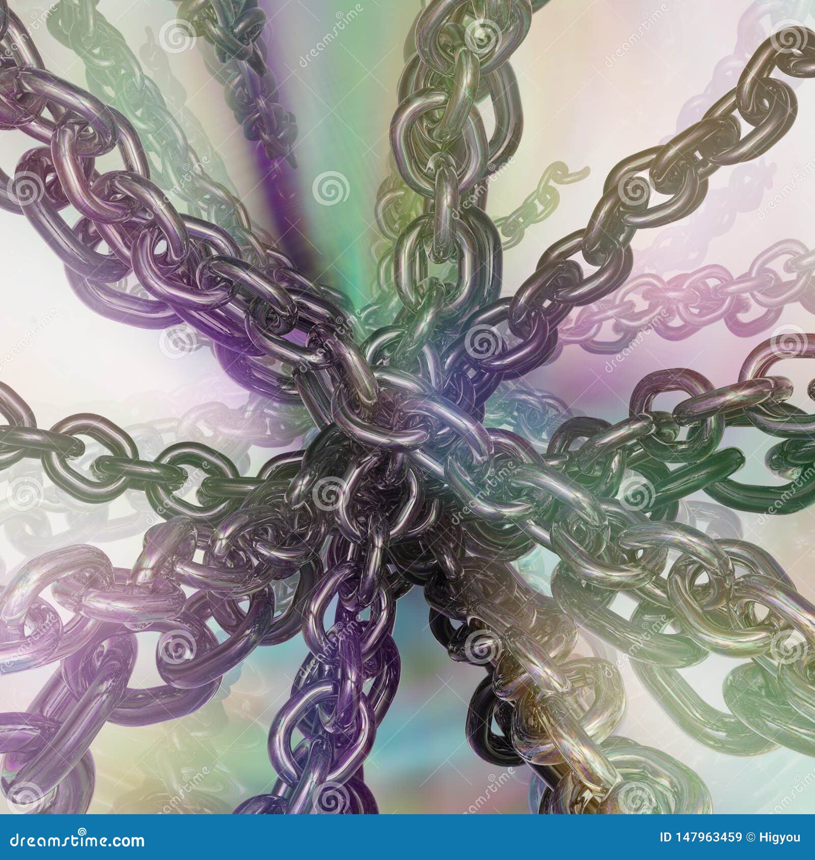 Chains Reflection Light stock illustration. Illustration of effects ...