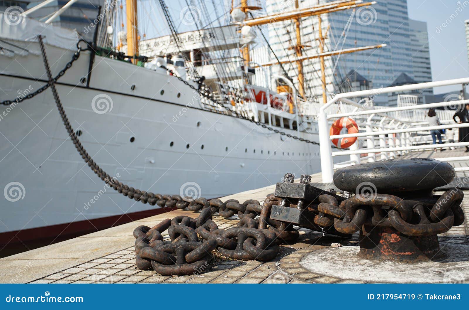 Harbor Chain editorial stock image. Image of moor, outdoor - 217954719