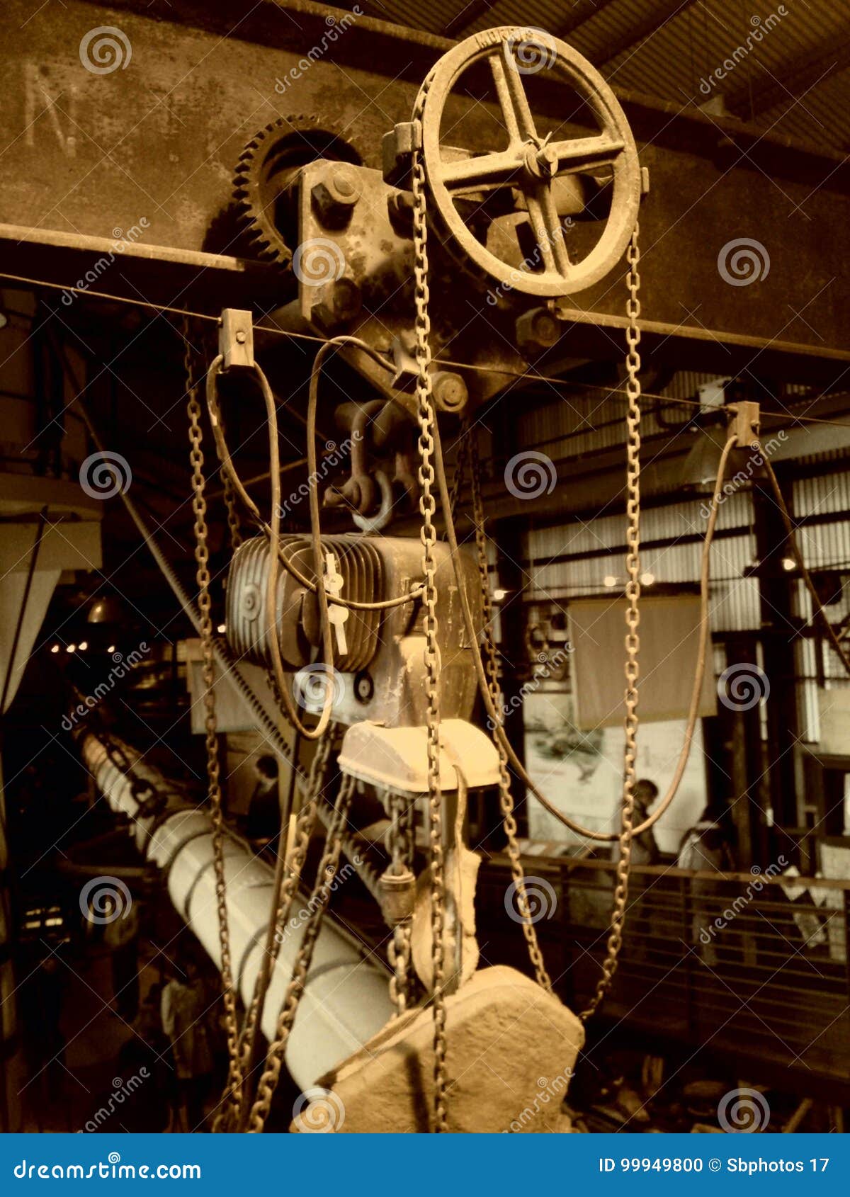 Chains, Wheels and Cogs stock photo. Image of gear, business - 99949800