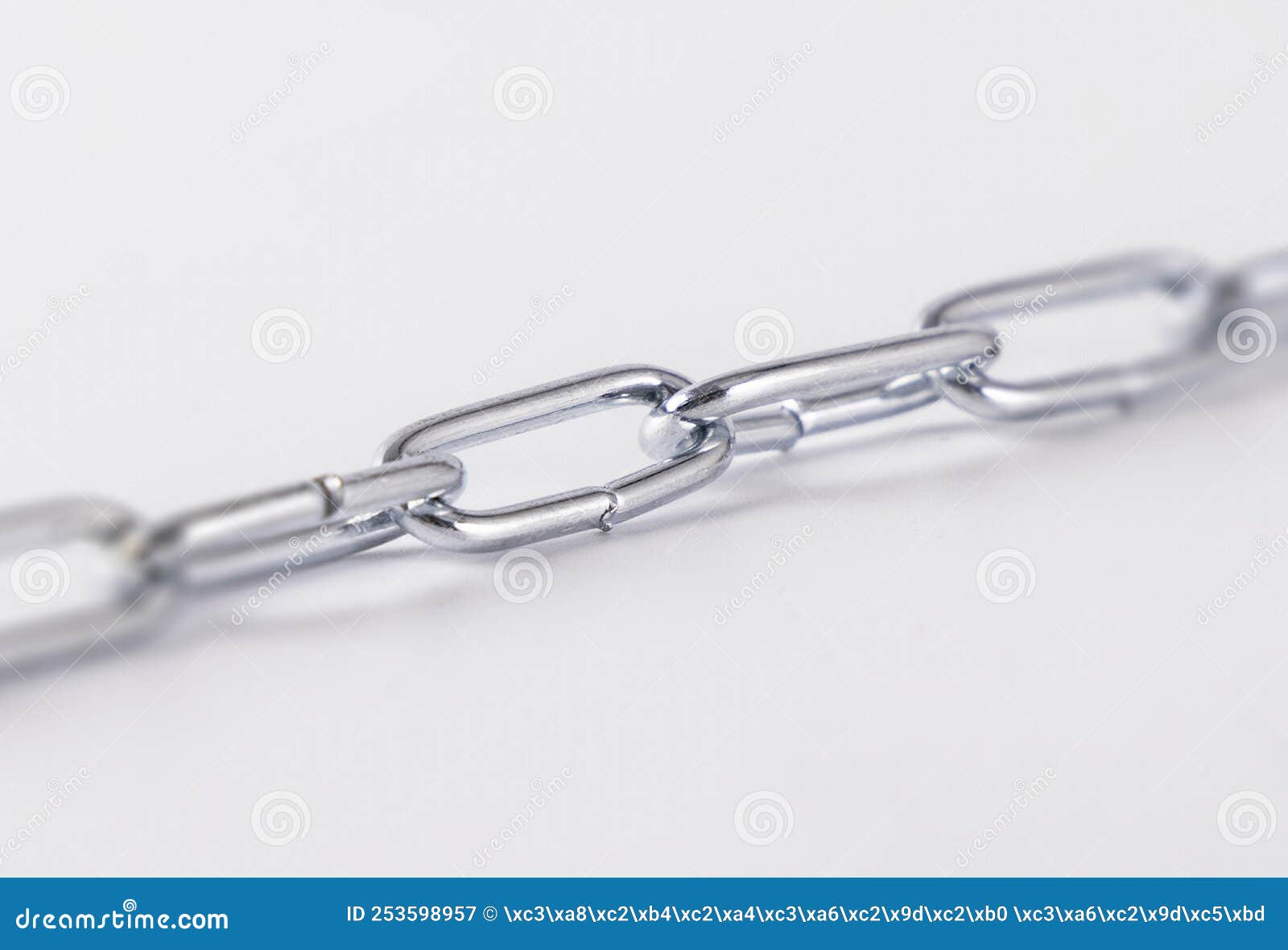 Chains on a White Background Stock Image - Image of safe, baptize ...