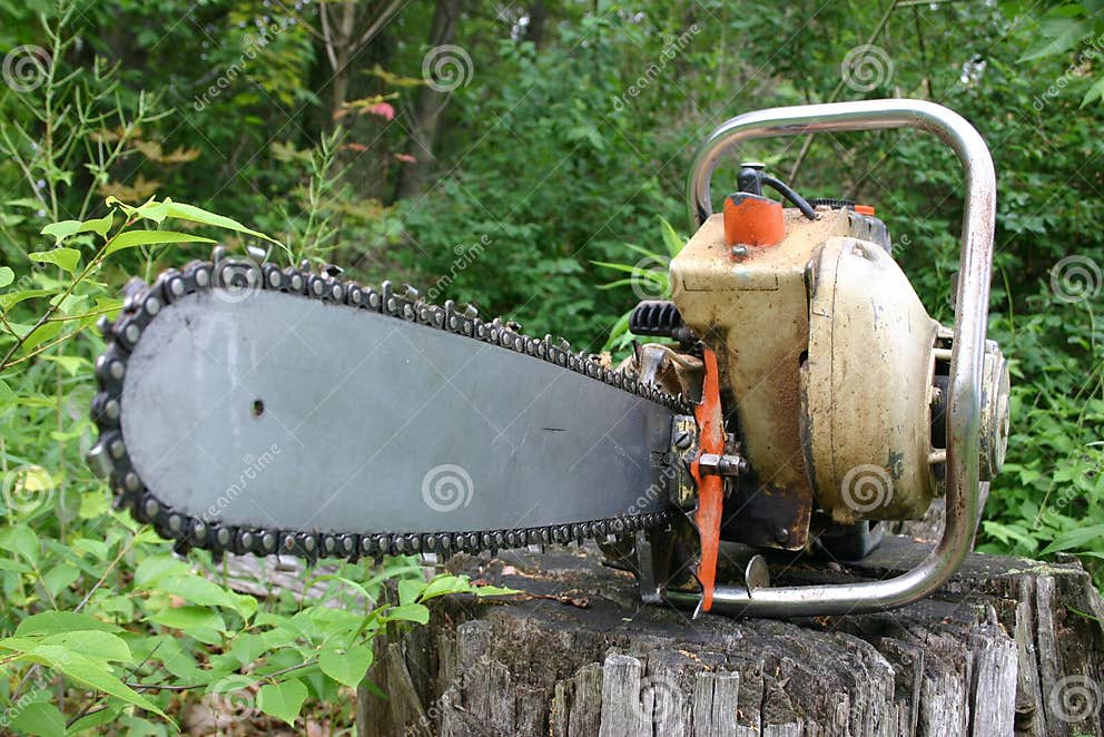 Chainsaw stock image. Image of antique, chainsaw, power - 5795587