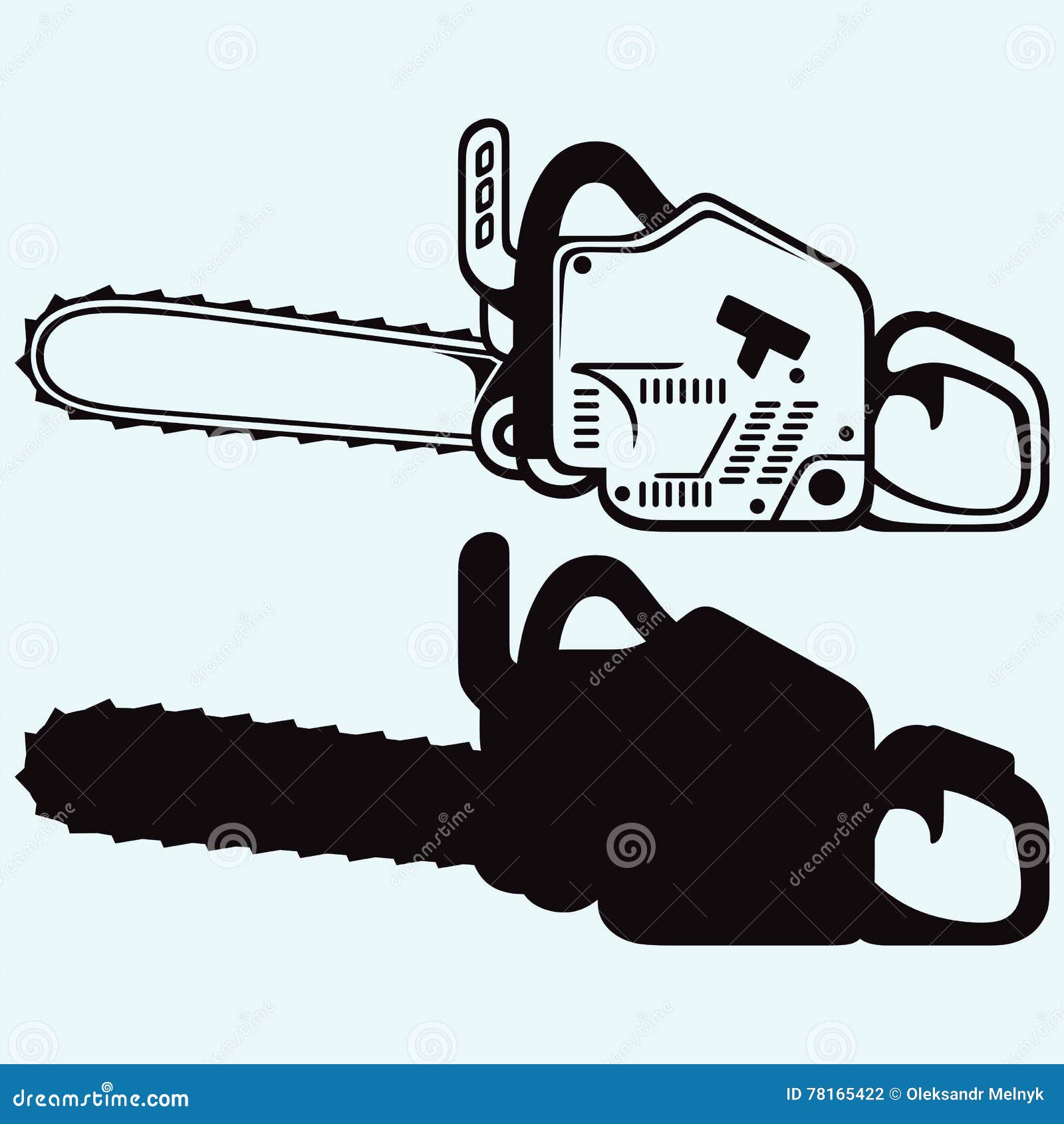 Chainsaw Vector Illustration | CartoonDealer.com #18882096