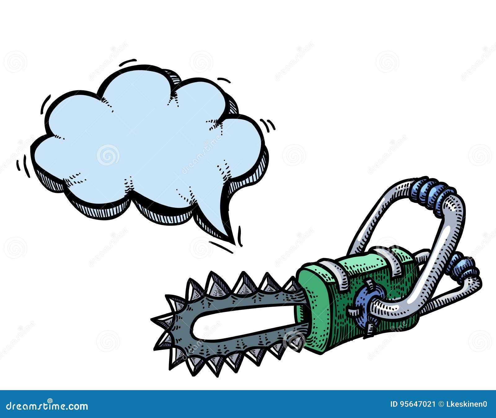 Chainsaw-100 stock vector. Illustration of massacre, gasoline - 95647021