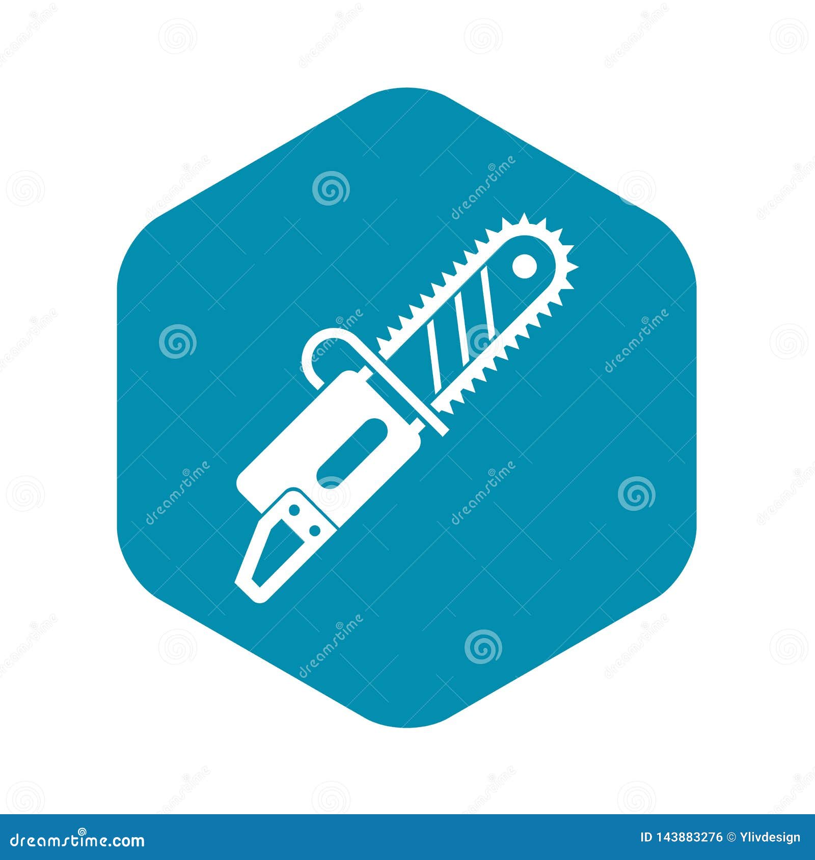 Chainsaw Icon in Simple Style Stock Vector - Illustration of electric ...