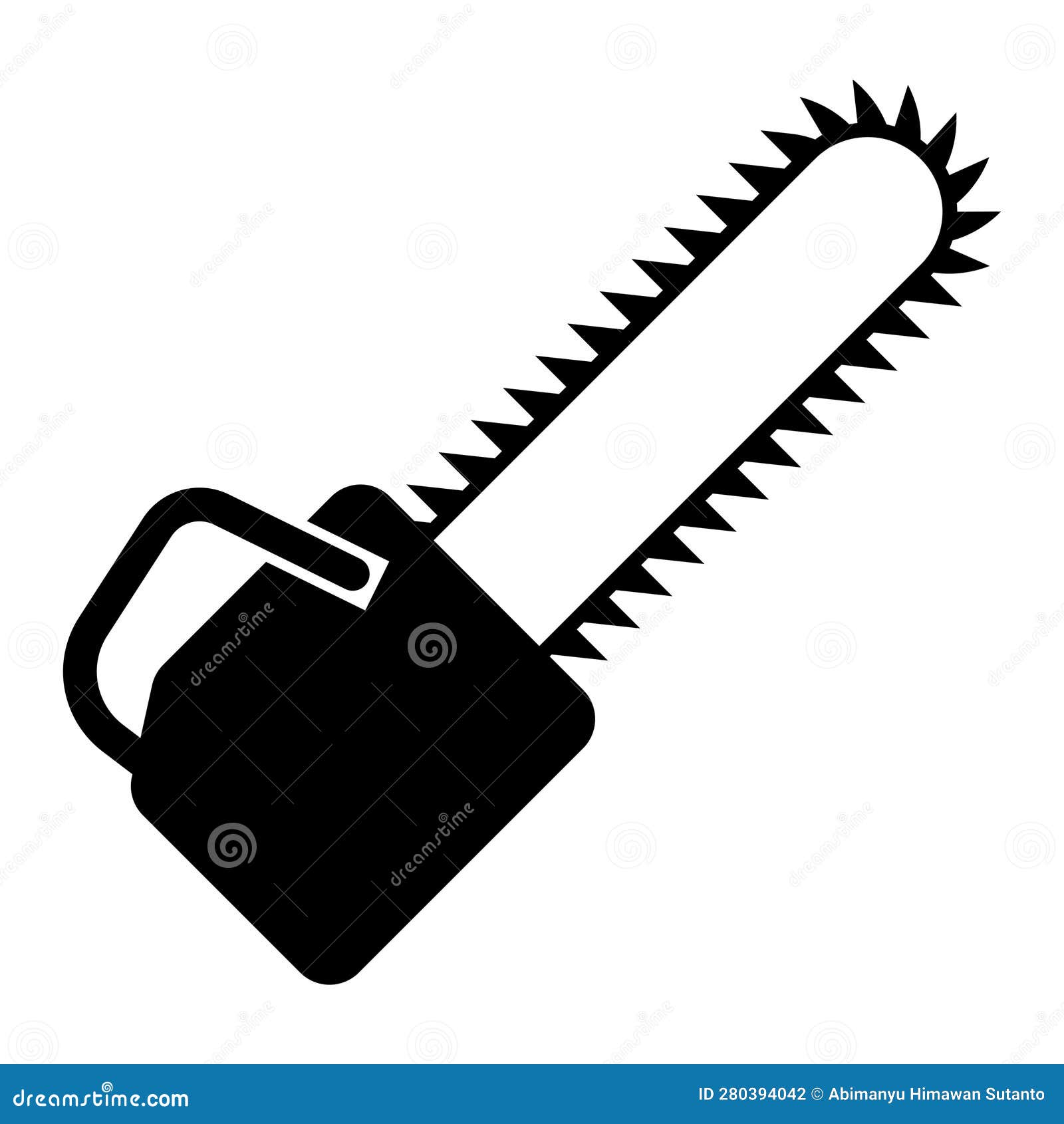 Chainsaw icon vector stock vector. Illustration of machine - 280394042