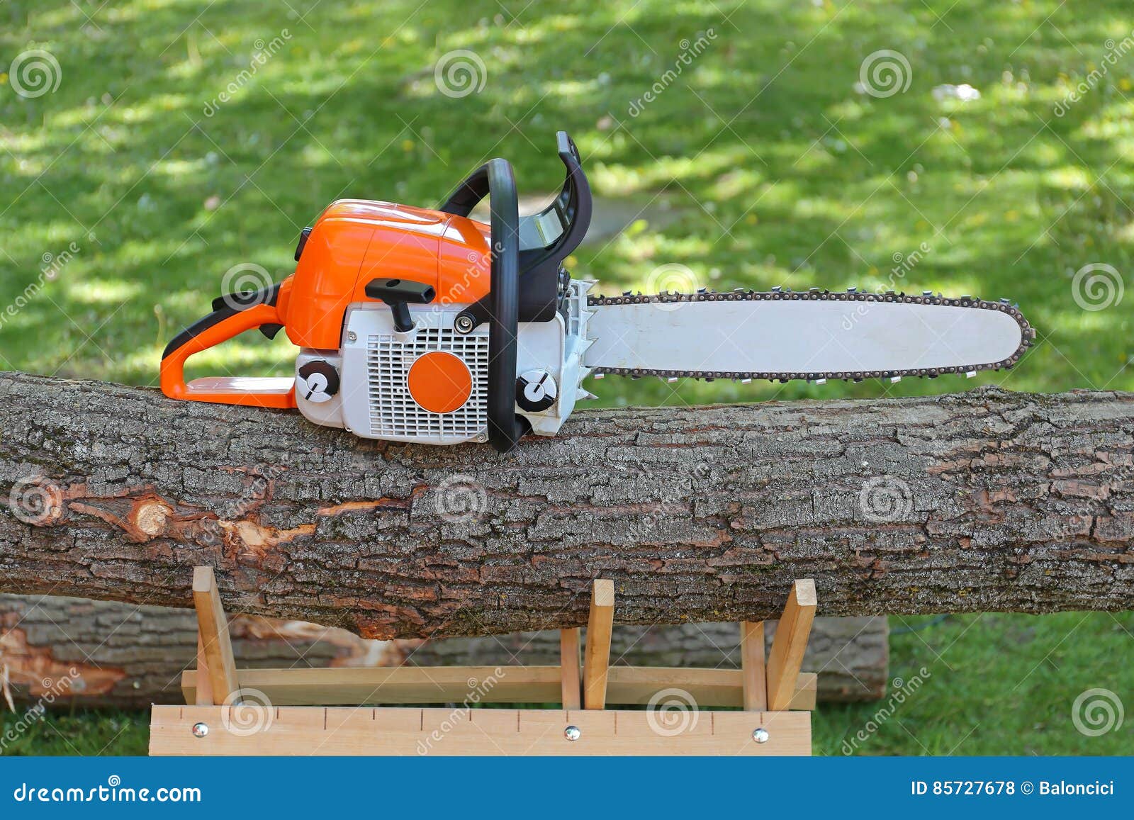 Chainsaw stock photo. Image of harwest, tool, logging - 85727678