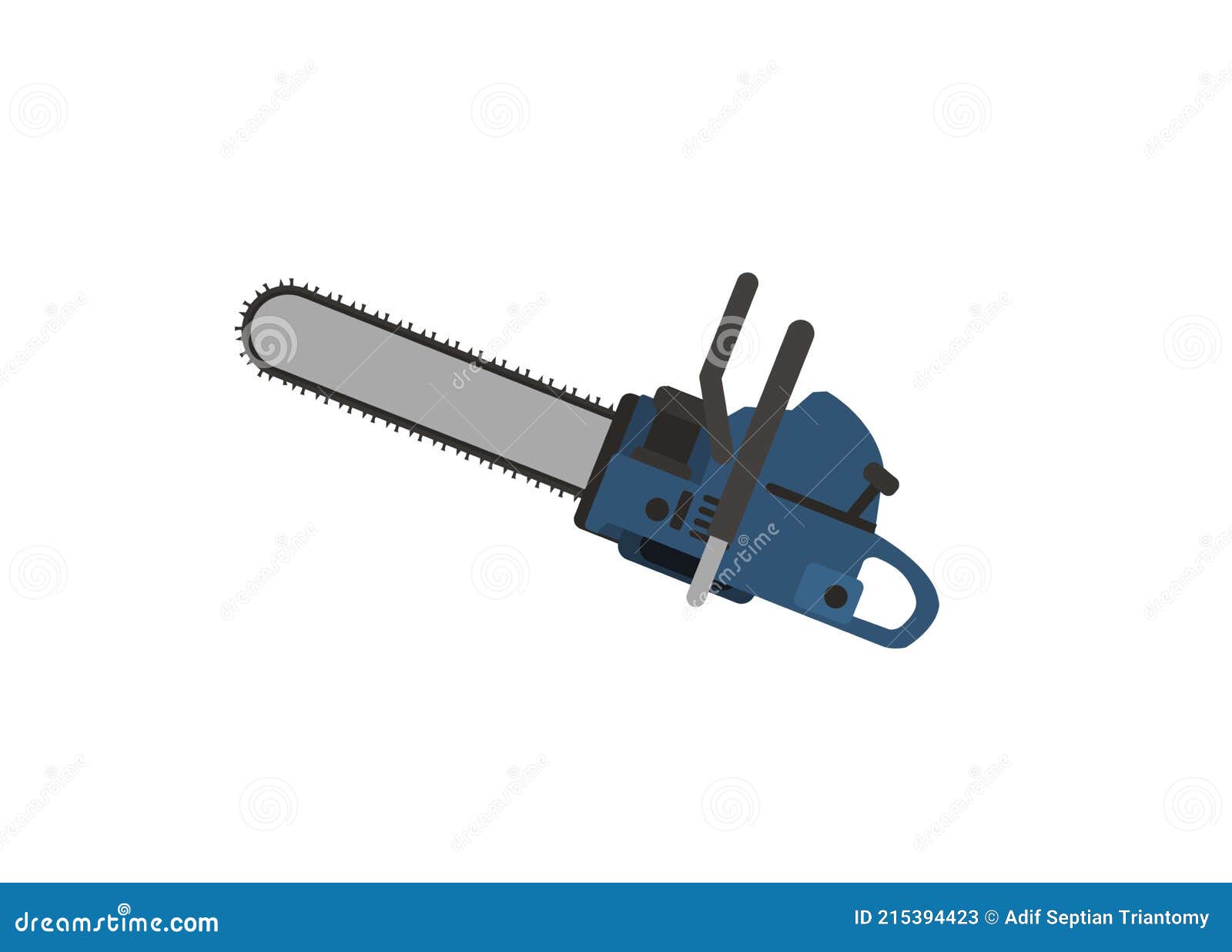 Chainsaw. Simple Flat Illustration. Stock Vector - Illustration of tool ...