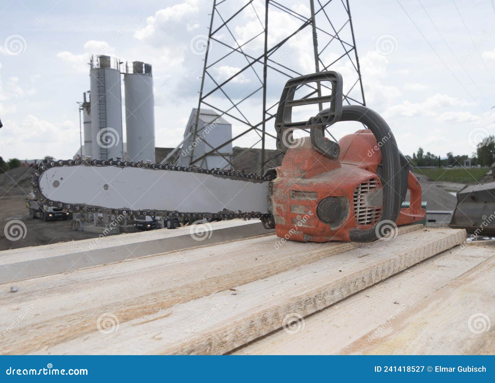 Chainsaw for Tree Cut or Tree Pruning Stock Image - Image of craftsmen ...