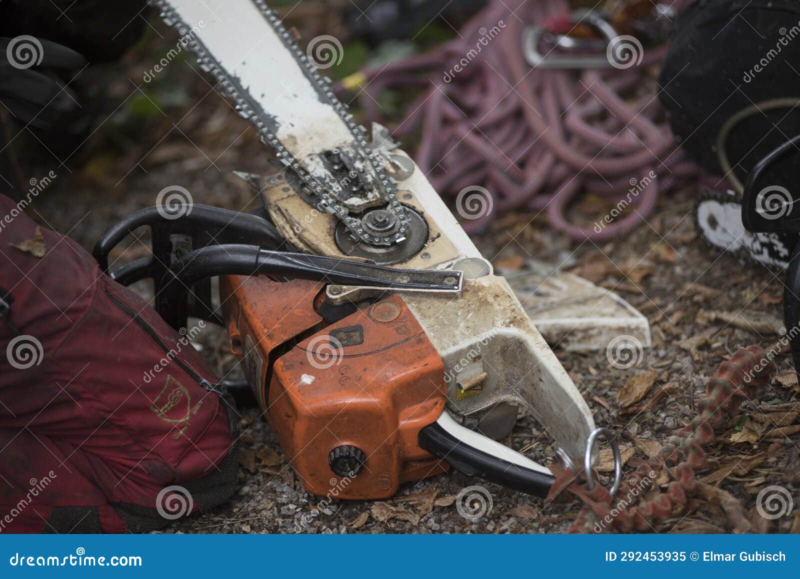 Chainsaw for Tree Cut or Tree Pruning Stock Image - Image of work ...