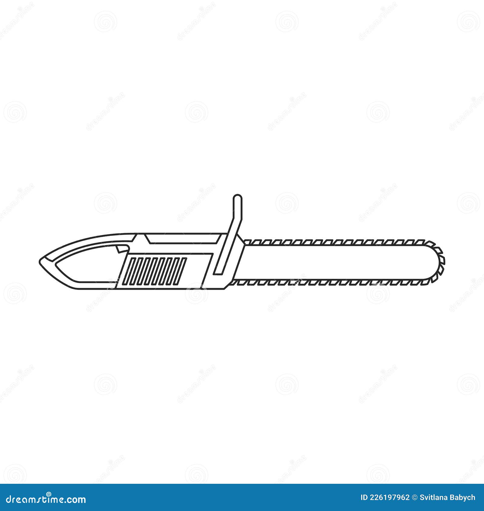 Chainsaw. Vector Drawing | CartoonDealer.com #77180518