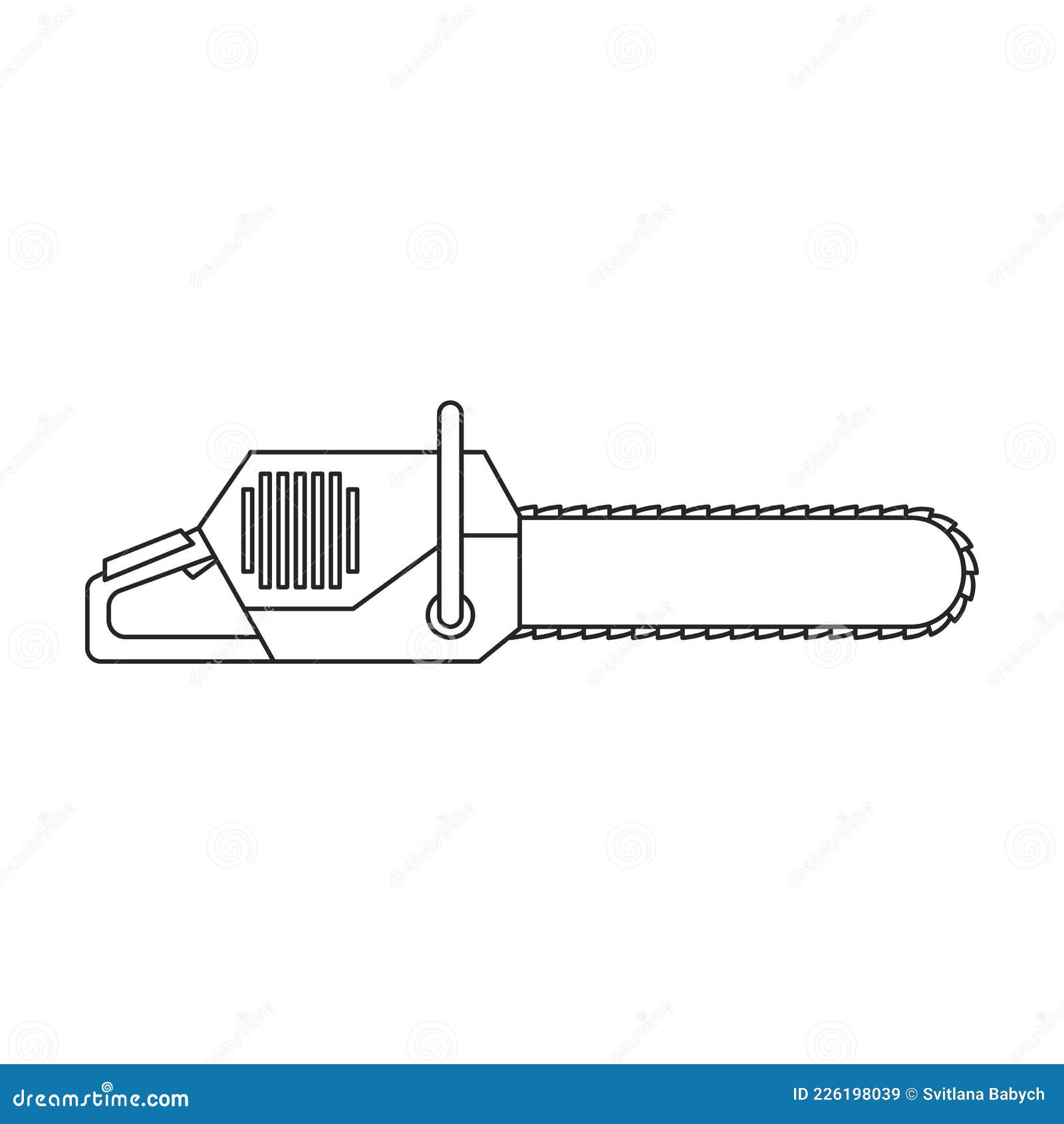 Chainsaw. Vector Drawing | CartoonDealer.com #73314742