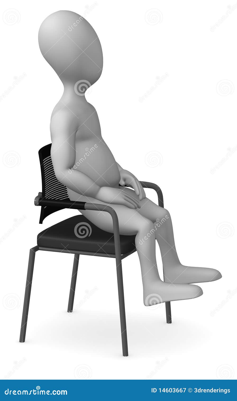 Chair stock illustration. Illustration of humanoid, office - 14603667