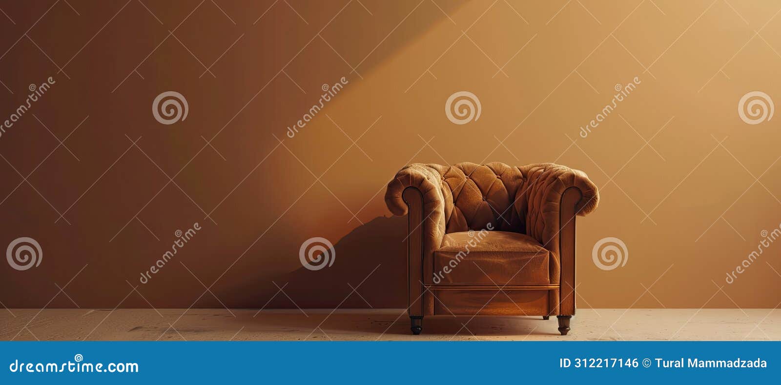 A Chair Against a Wall in a Room Stock Photo - Image of contemporary ...