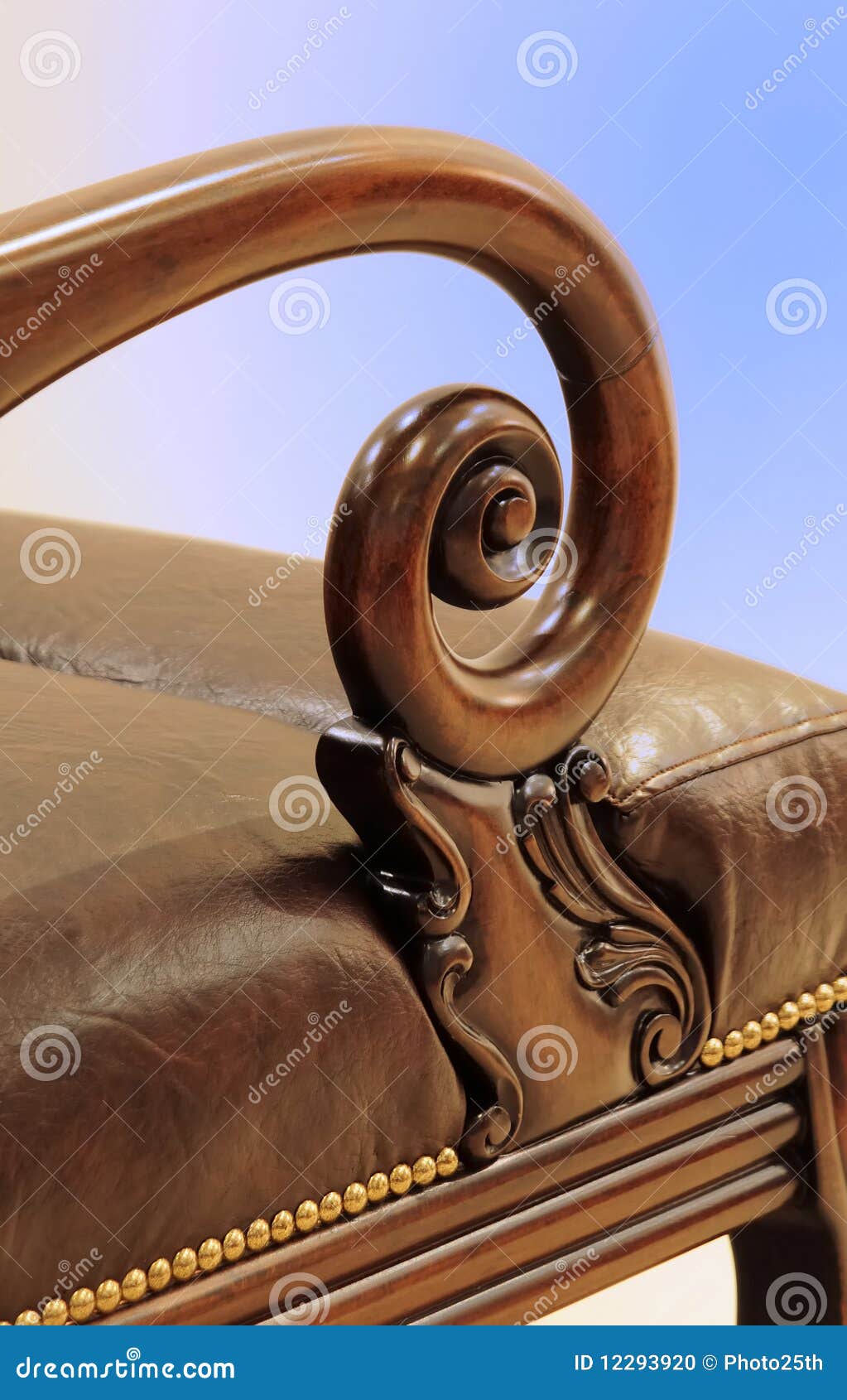 Chair arm stock photo. Image of fabric, wood, manufacturing - 12293920