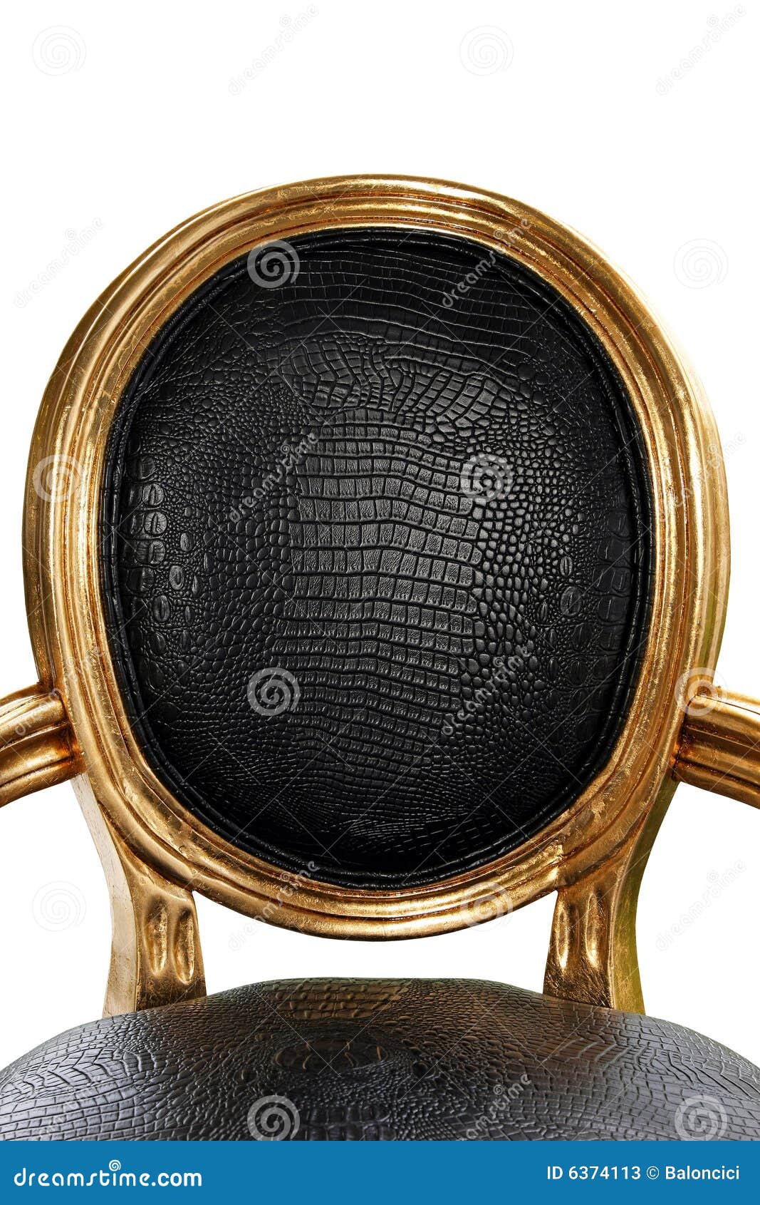 Chair back stock image. Image of decor, isolated, leather - 6374113